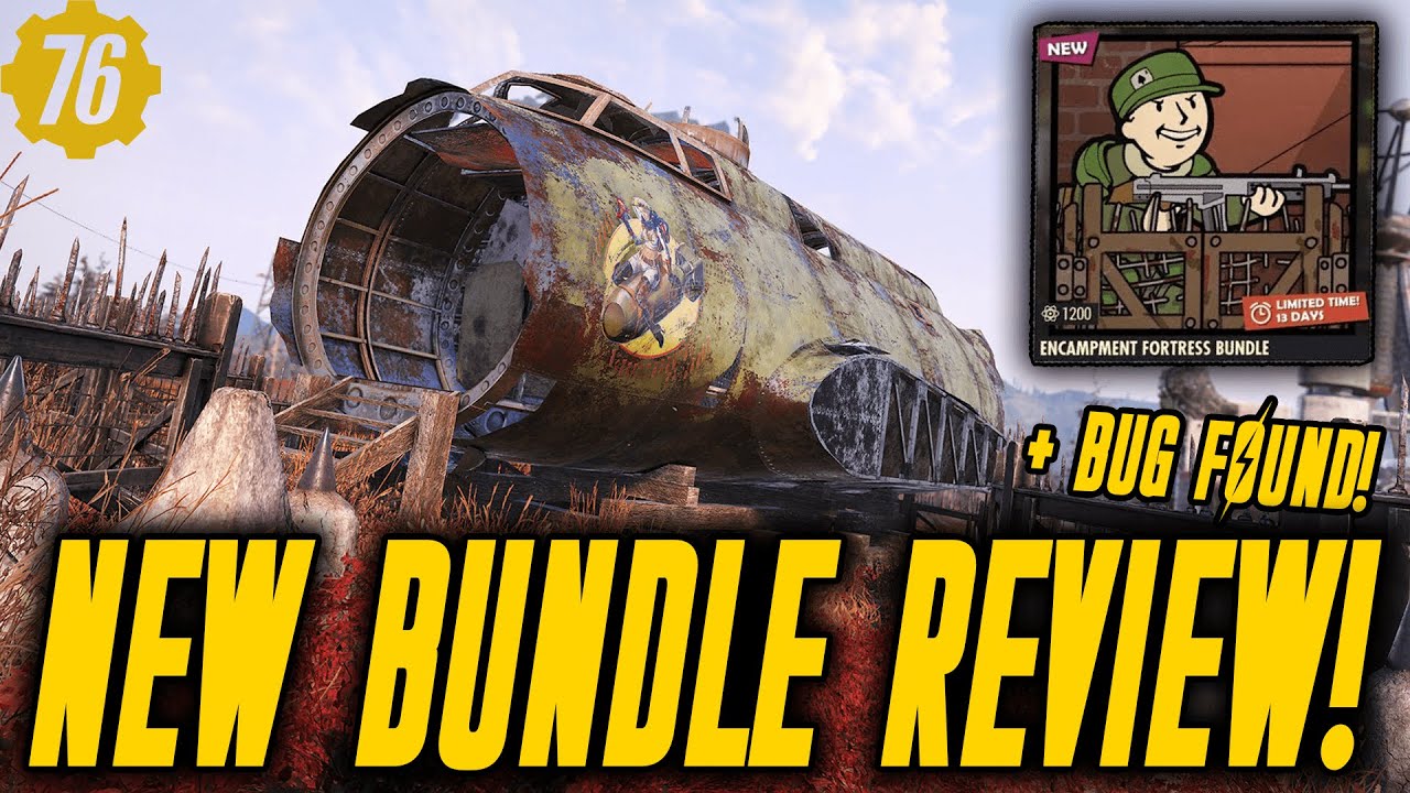 *NEW* ENCAMPMENT FORTRESS BUNDLE! | Fallout 76 Atomic Shop Update - YouTube