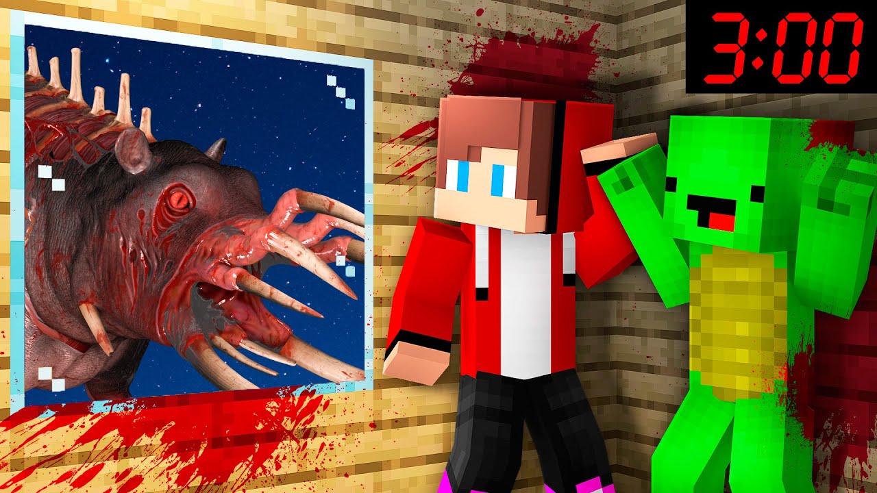 How Mikey and JJ Attacked by Mutant Hippo in Minecraft at 3:00 AM ...