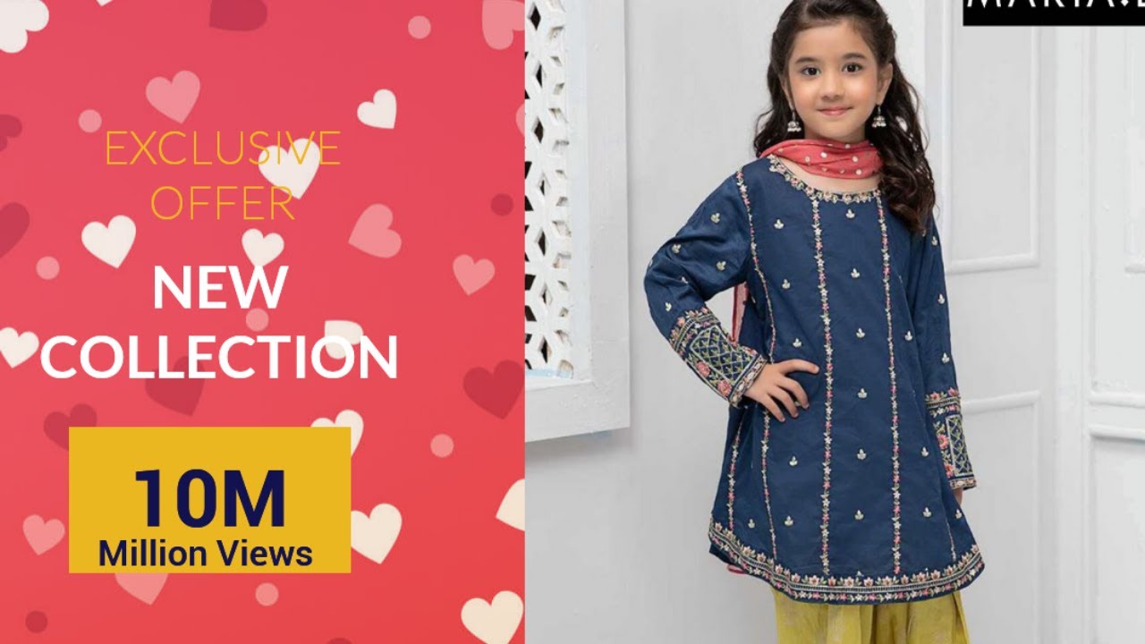 kids collection,brand maria b fabric lawn, - YouTube