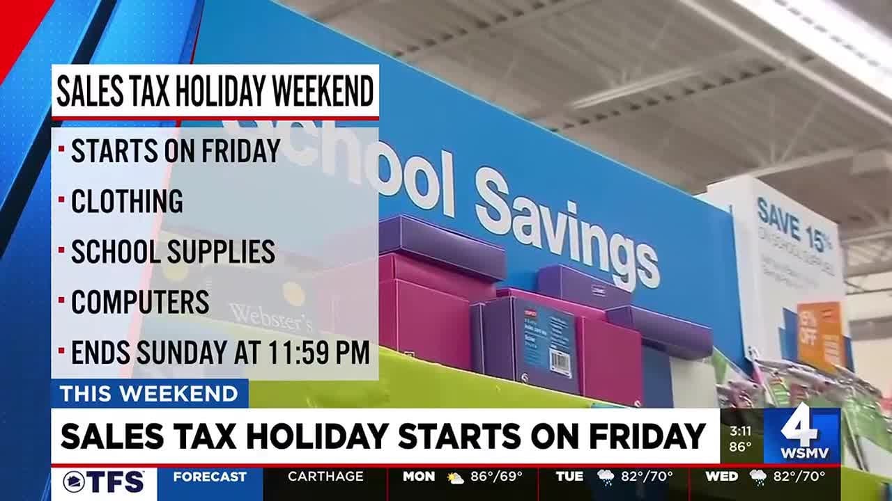 Sales Tax Holiday starts on Friday - YouTube