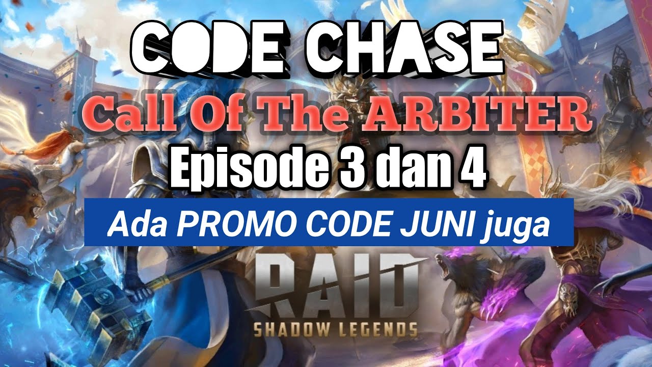 Code Chase Arbiter Eps 3 dan 4 bonus PROMO CODE JUNI - YouTube