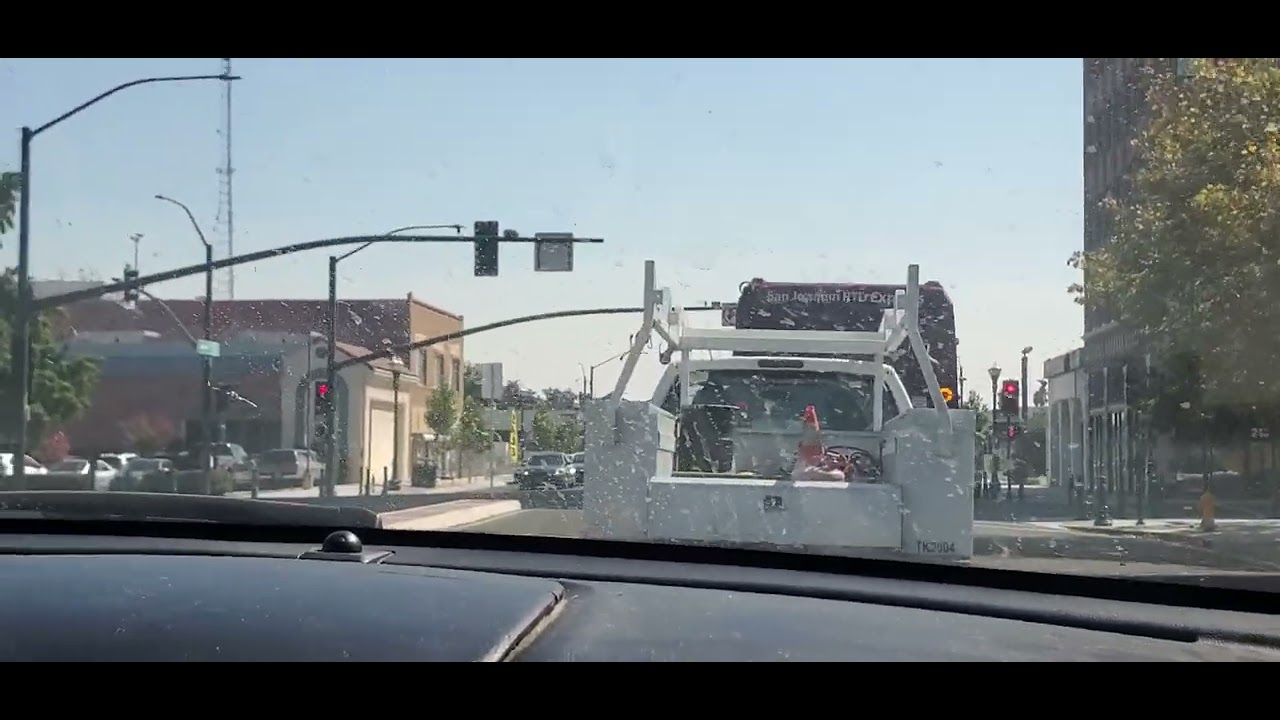 city bus 14604 and garbage truck 107420 - YouTube