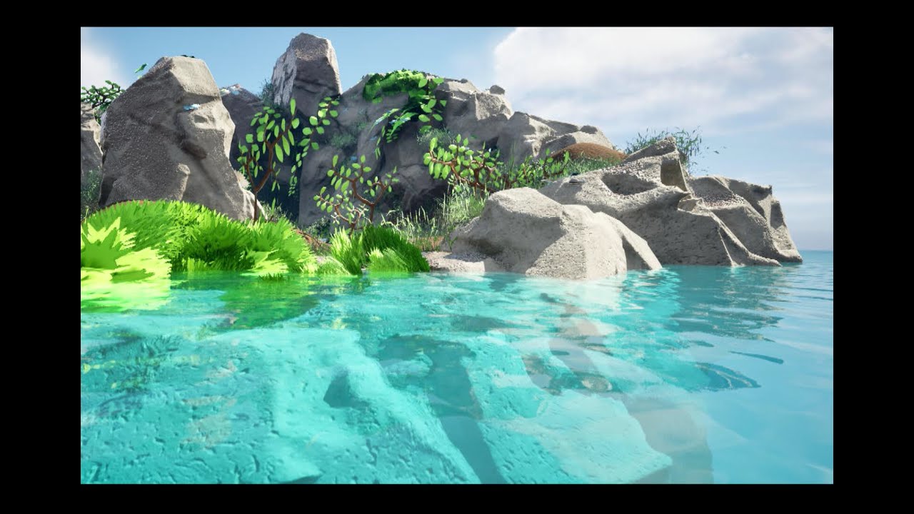 Relaxing Stylized Beach in Unreal Engine 5 - YouTube