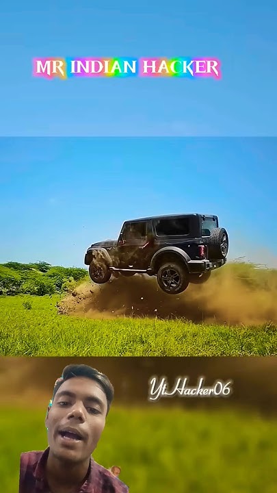 Other Youtuber🥶 V/S MR INDIAN HACKER THAR Delivery 😤🥵⚡ #respect #shortvideo #thar #breakingindia ...
