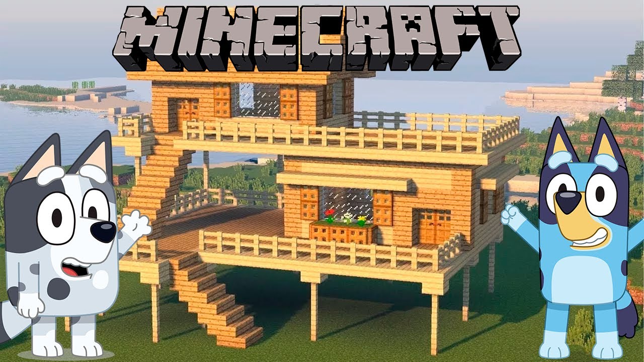 Bluey & Muffin Plays Minecraft 4! - YouTube