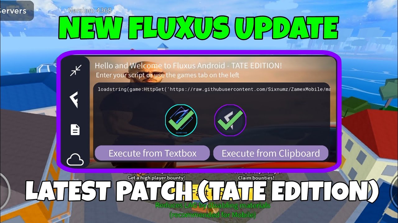 NEW FLUXUS LATEST UPDATE (FIXED ALL BUGS) TATE EDITION & KEYLESS OP ...