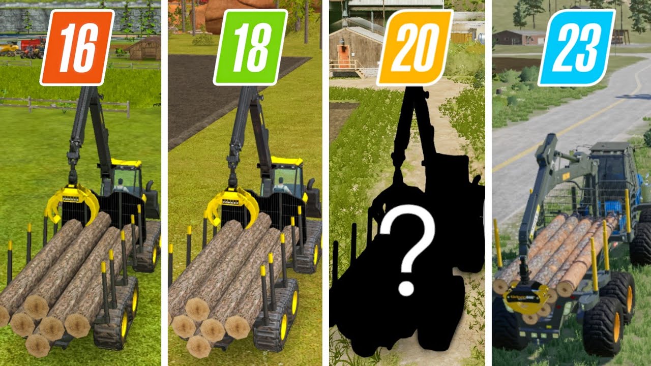 Fs16 Vs Fs18 Vs Fs20 Vs Fs23| Forestry Gameplay | Timelapse - YouTube
