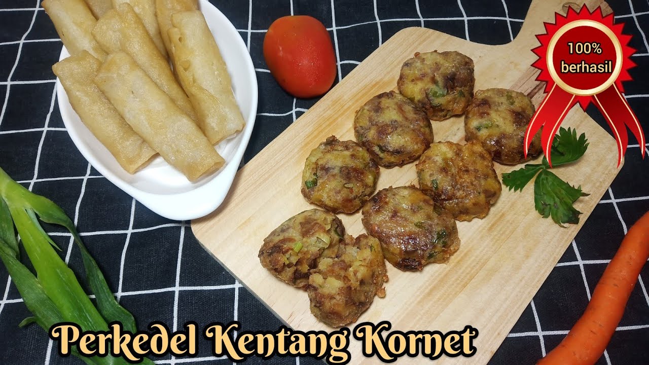 Perkedel Kentang Kornet - YouTube