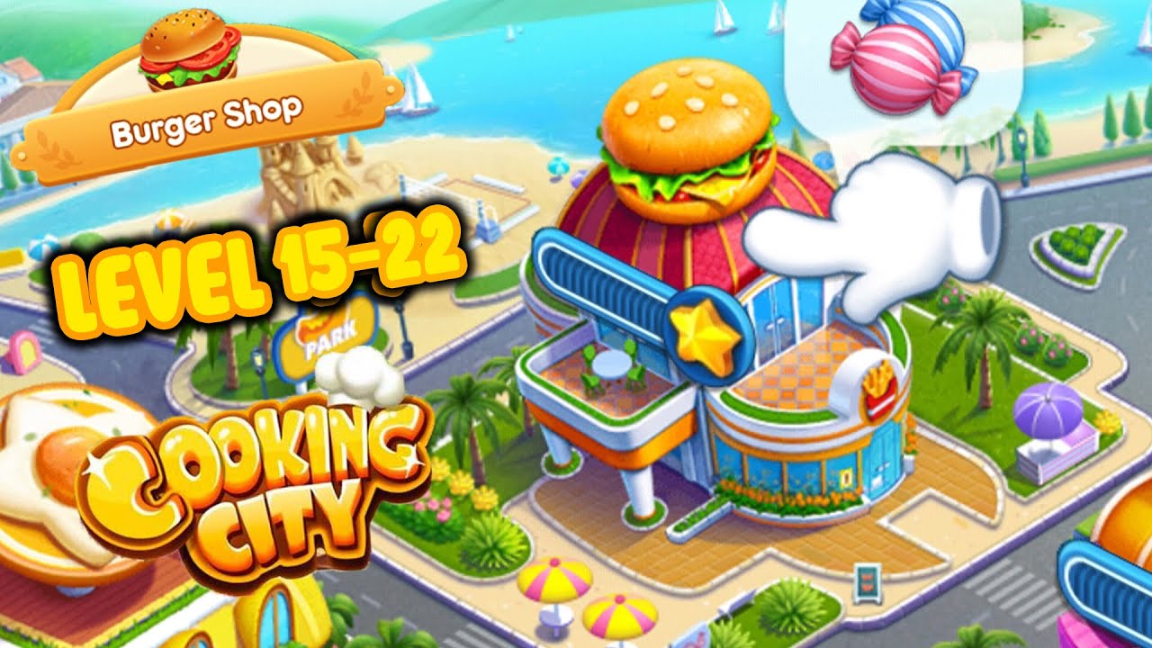 Cooking City Burger Shop Level 1-7 Gameplay Android/iOS - YouTube