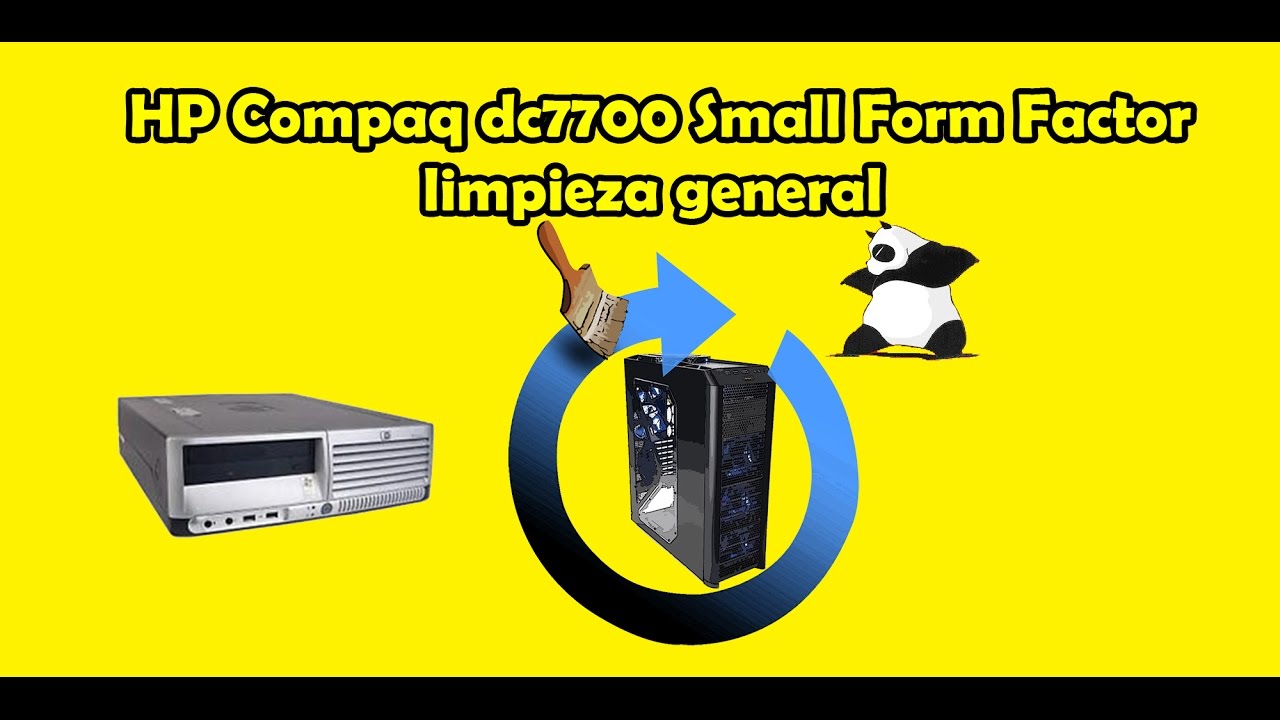 HP Compaq dc7700 Small Form Factor PC mantenimiento 2017 new - YouTube