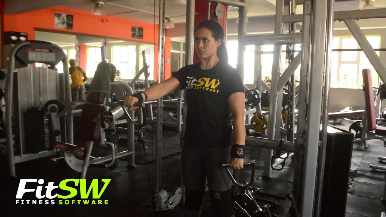 Alternating Cable Front Raise: Shoulders, Delt Exercise Demo How-to ...