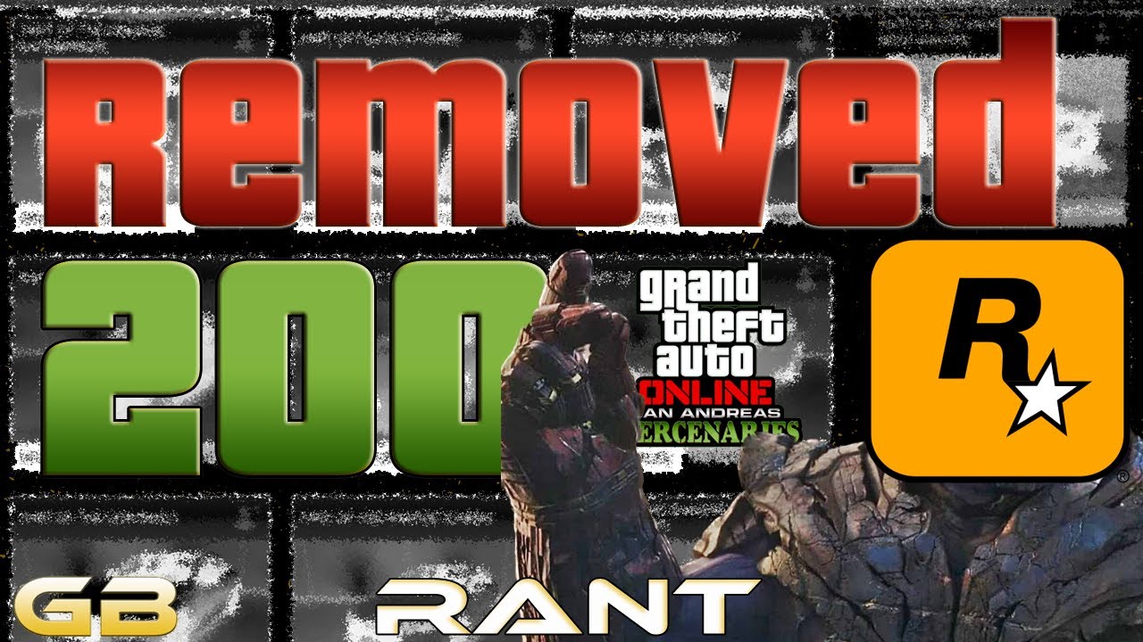 GTA Online Vehicle Removal Rant - YouTube