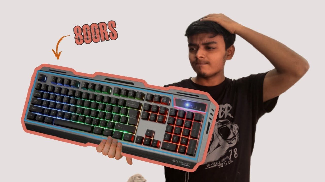 Gaming Keyboard under 800rs | Zebronics Transformer K Keyboard Unboxing ...