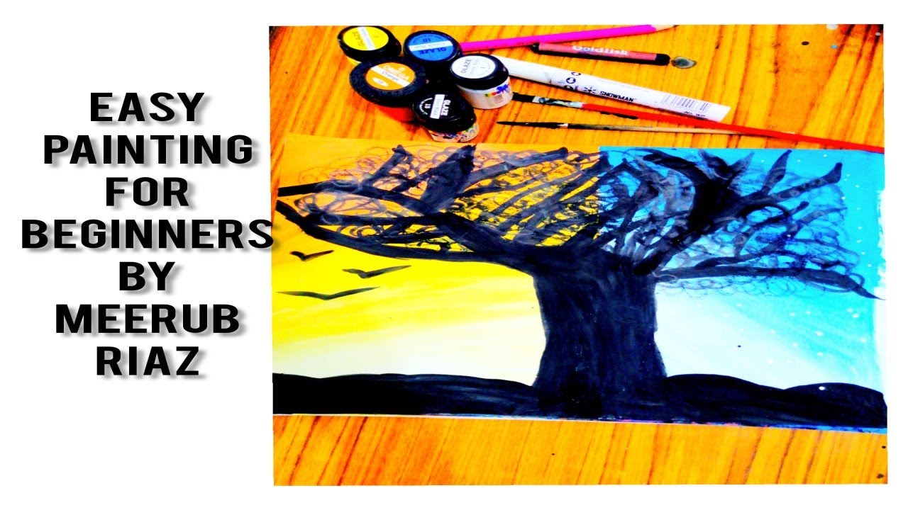Easiest Painting Ever For Kids - Beginners - Step By Step- By Meerub ...