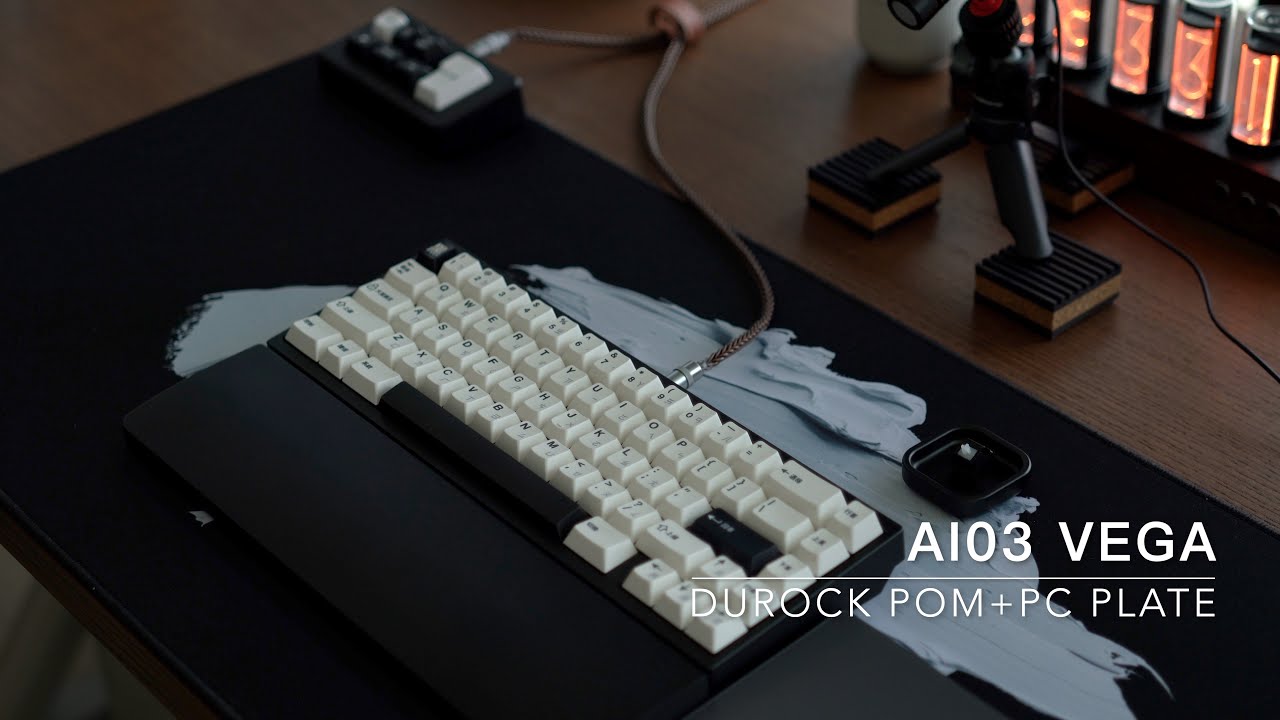 Ai03 Vega 65% keyboard typing sound/Durock POM (Piano) switches PC ...