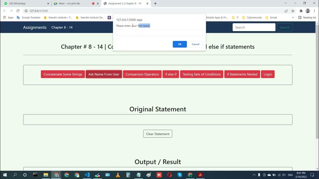 18 - JavaScript Class 3 | JS Concatenation | Prompts | if else if statements | Muhammad Umair ...