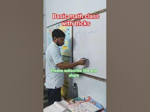 Basic math class with tricks - YouTube