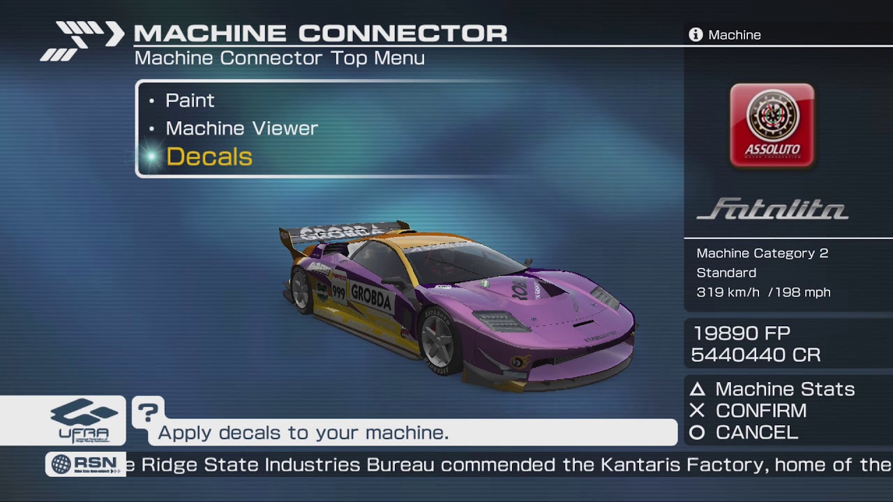 Ridge Racer 7 - all 195 Body Designs with their default colors - YouTube