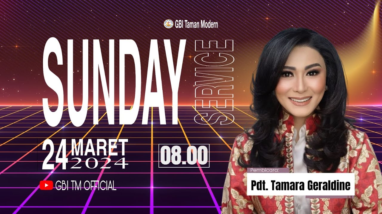 Pdt. Ev. Tamara Geraldine | Ibadah Live Streaming GBI Taman Modern - Minggu, 24 Maret 2024 - YouTube