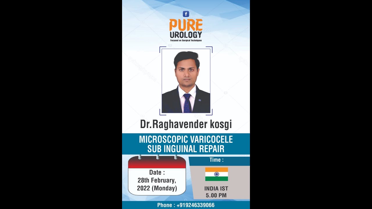 Microscopic Varicocele Sub Inguinal repair - YouTube