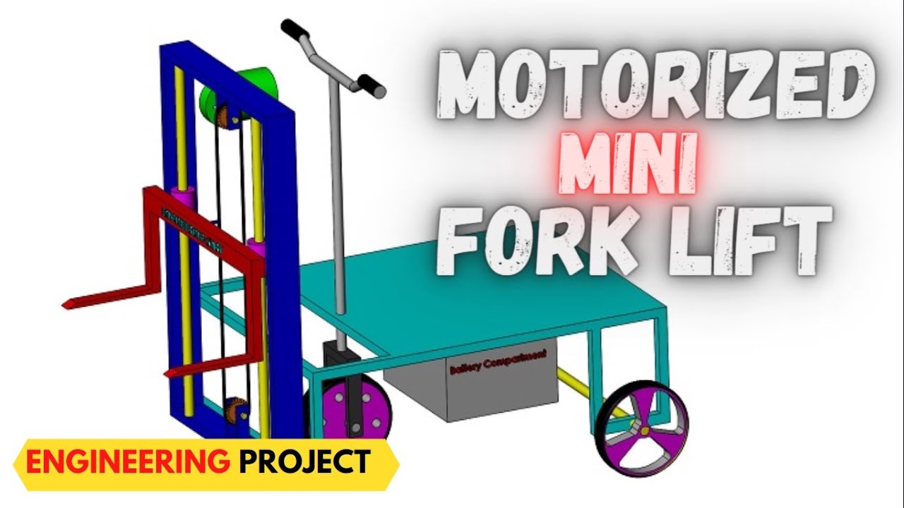 MOTORIZED MINI FORK LIFT | MOTORISED FORKLIFT| HOW TO MAKE MINI ...