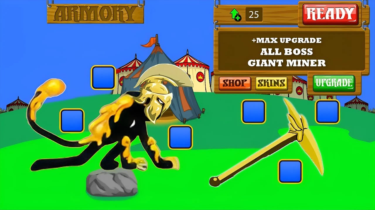 NEW UNLOCKED & MAX UPGRADE GIANT MINER GOLD | STICK WAR LEGACY - YouTube
