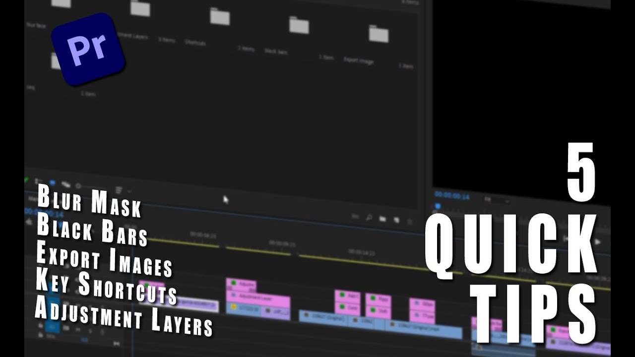 5 Must Know Tips PREMIERE PRO - YouTube