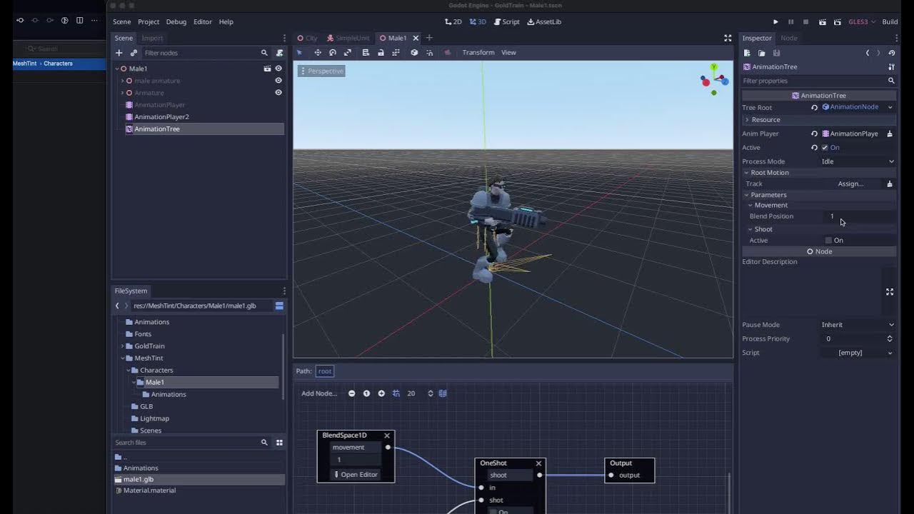 Nanocorp | Game | DevLog - Blend tree for character animation - YouTube