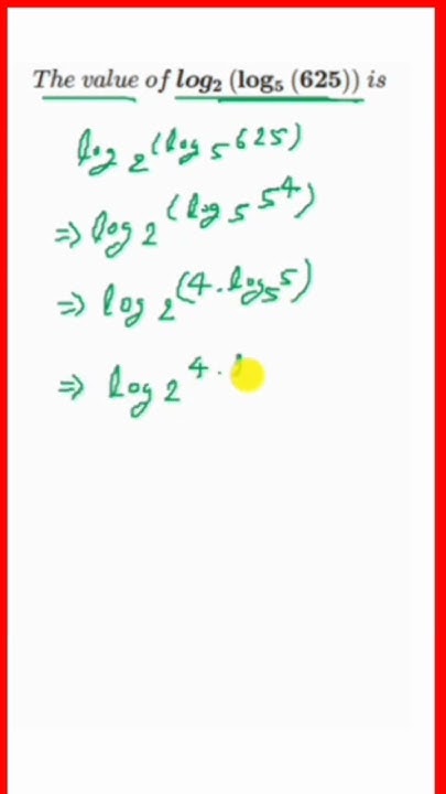 Logarithm Basic Maths problem/Aptitude and reasoning #maths - YouTube