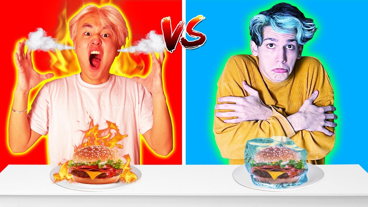 HOT vs COLD FOOD - Challenge - YouTube