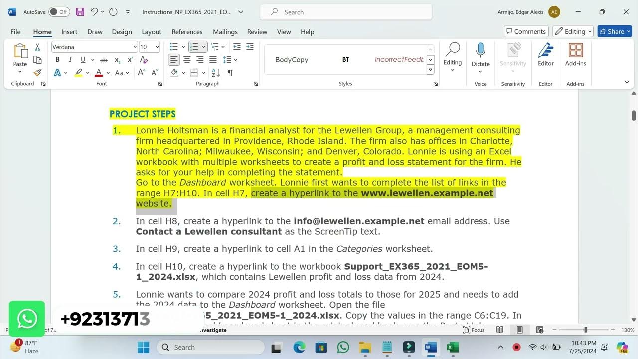 New Perspectives Excel 365/2021 | Module 5: End of Module Project 1 ...