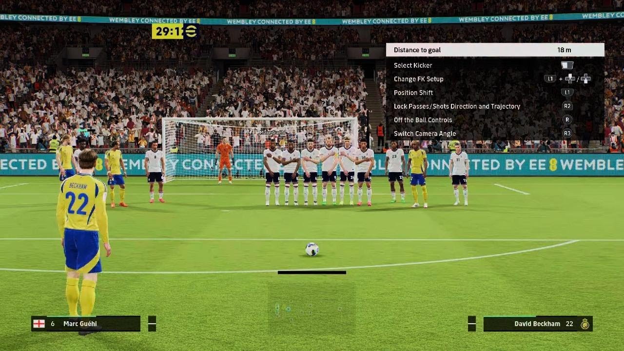 David beckham first freekick Goal 😁 - YouTube