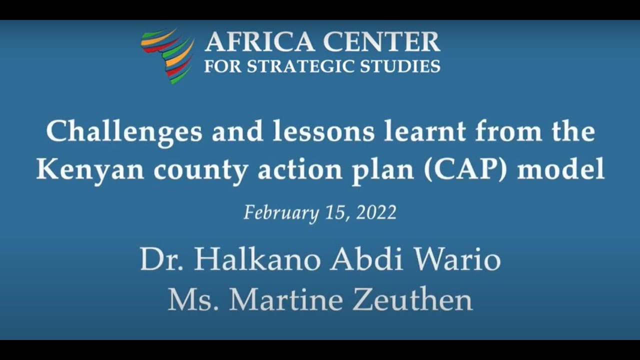 Challenges and lessons learnt from the Kenyan county action plan (CAP ...