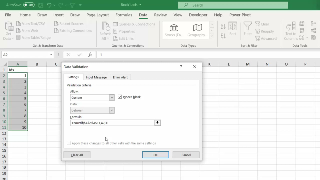 Excel Tips And Tricks 71 Prevent Duplicate Entries In Excel With Data Validation YouTube Excel Tips And Tricks 71 Prevent Duplicate Entries In Excel With Data Validation YouTube