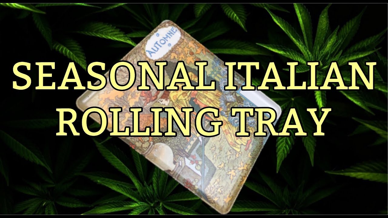 4K VINTAGE ITALIAN SEASONAL ROLLING TRAY - YouTube