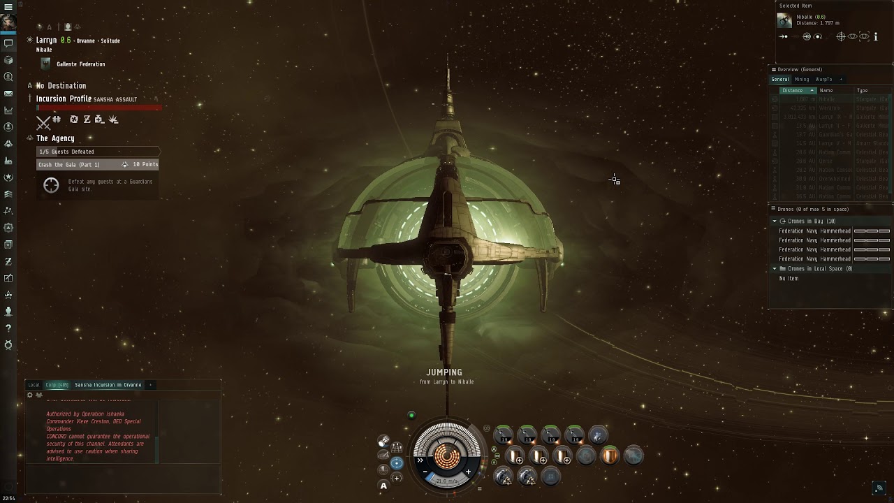 Eve Online Gila ship - YouTube