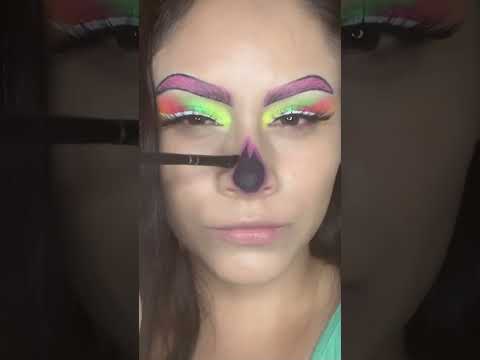 Vibrant neon skull makeup looks #hallowenmakeup #skullmakeup - YouTube