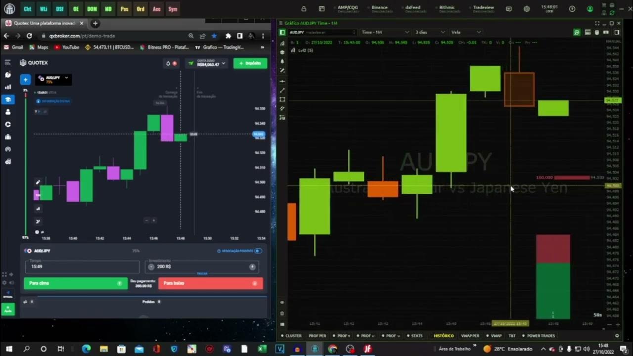OPERANDO USANDO A PLATAFORMA QUANTOWER - YouTube