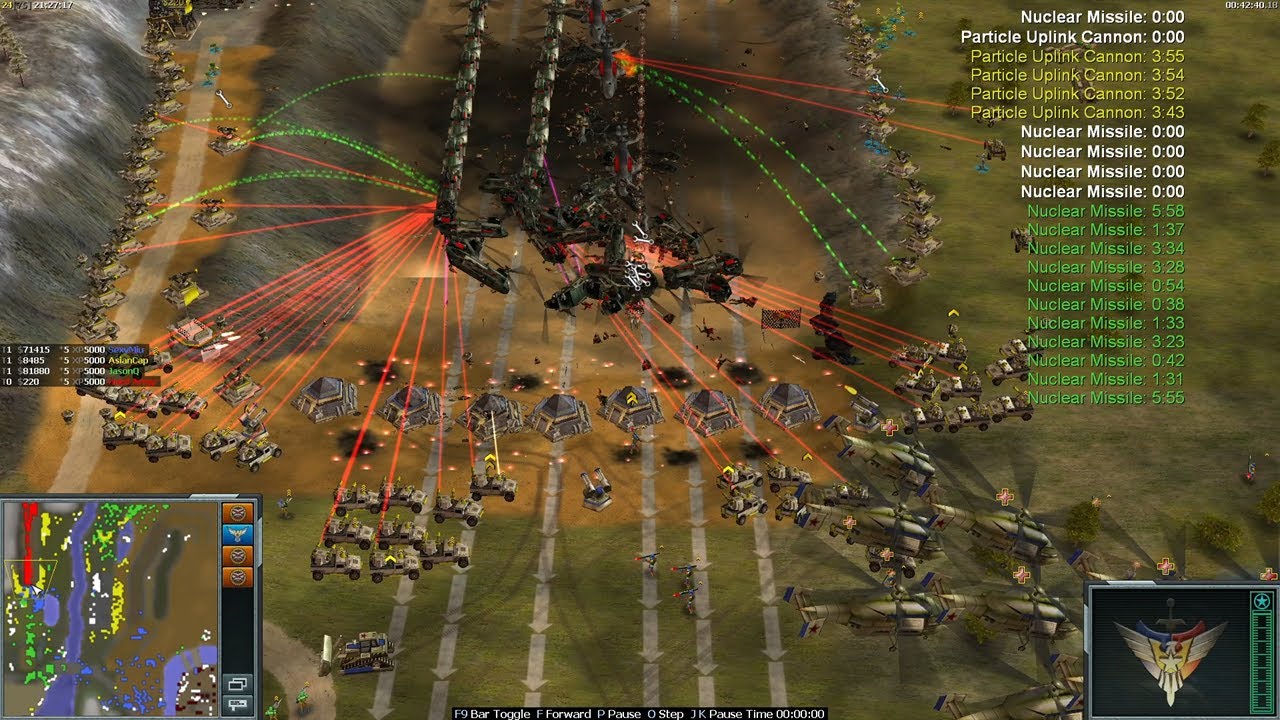 C&C Generals Zero Hour AOD Might of China (China AI) - YouTube