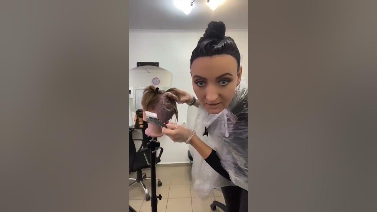 Часть 3 Декапирование Нанесение на длину и корни Лайк если хочешь