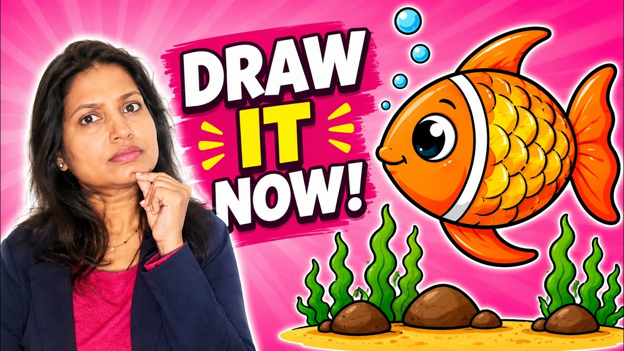 Fish Simple Drawing | Easy Fish Drawing for Beginners| ArtyParty - YouTube