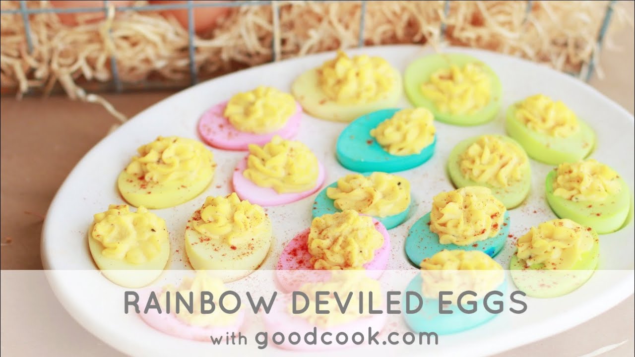 How to Make Rainbow Devilled Eggs | Good Cook - YouTube