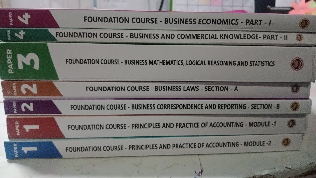 CA FOUNDATION study material unboxing // Material from icai // CA ...