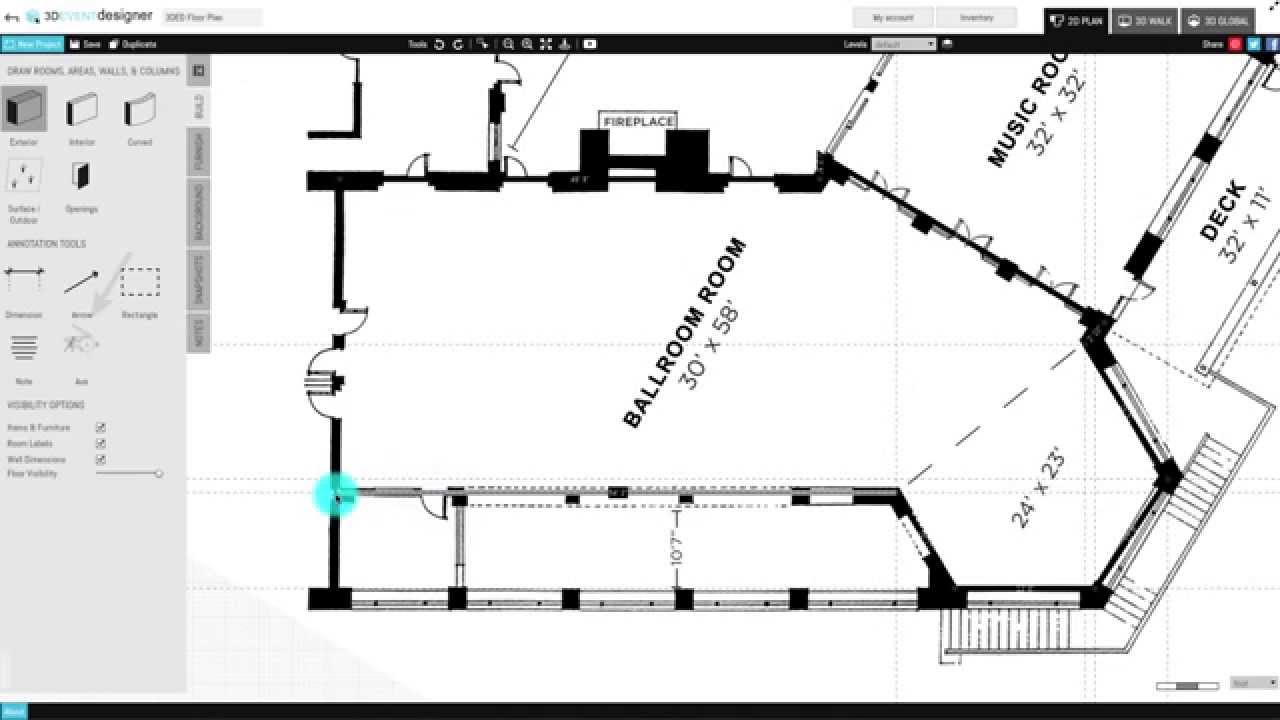 How To: Upload a Floor Plan & Trace Over It - YouTube