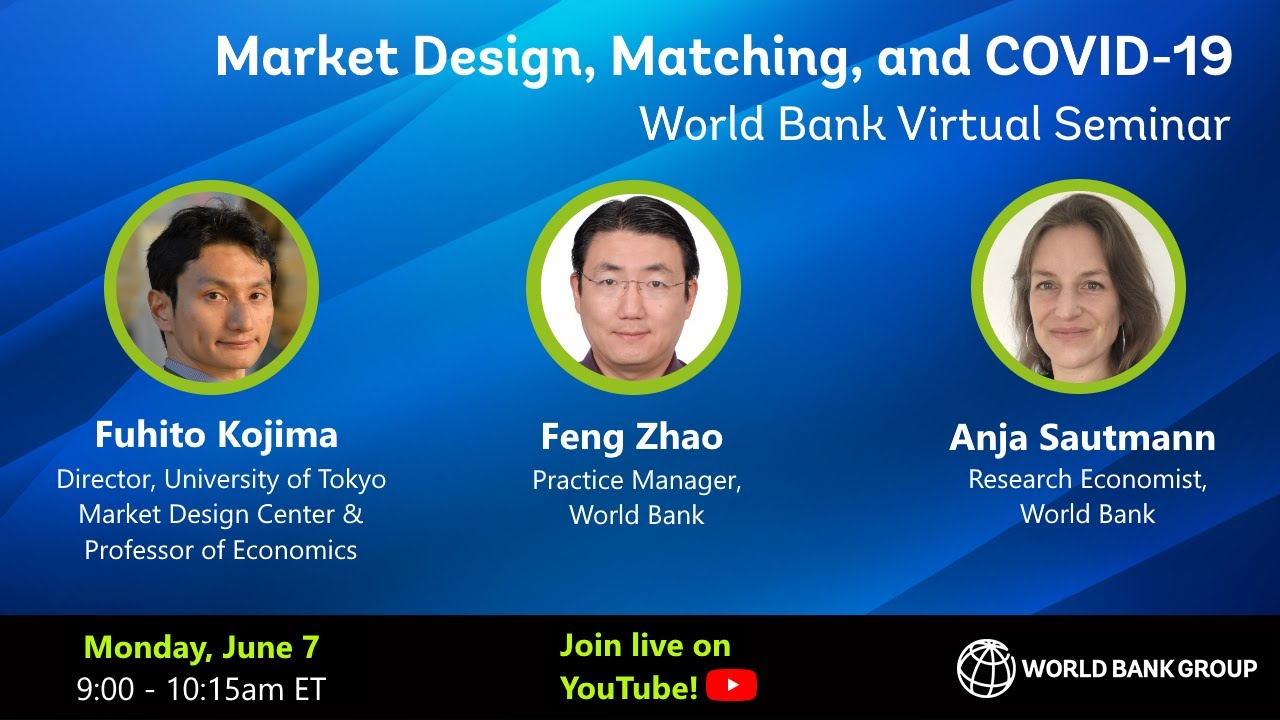 Market Design, Matching, and COVID-19 - YouTube