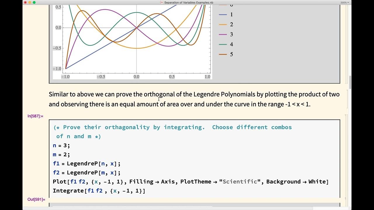 63. Legendre Polynomials in Mathematica - YouTube