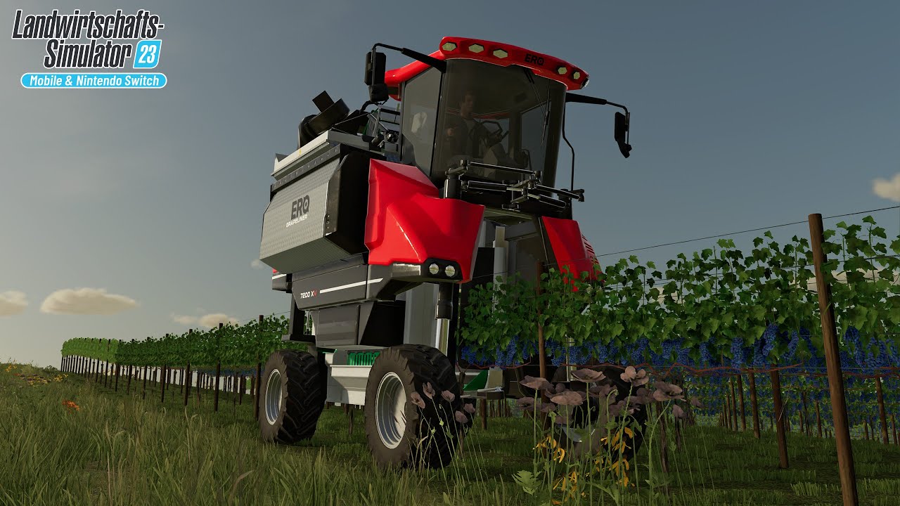 LS23 Amberstone #48 Traubenernter ERO Grapeliner wird getauscht - YouTube