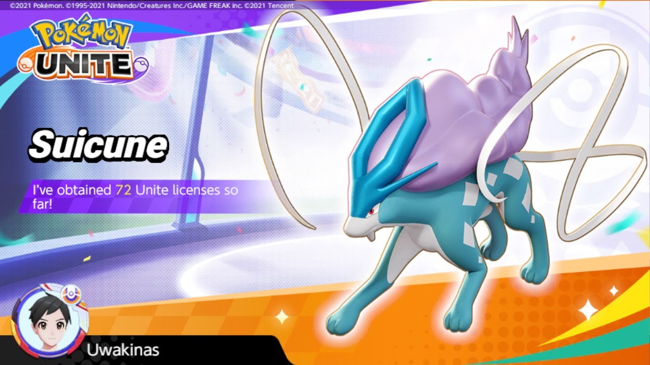 POKEMON UNITE-S26-2025-p02-Suicune(Ranged,All-Rounder) Nintendo SWITCH Lite - YouTube