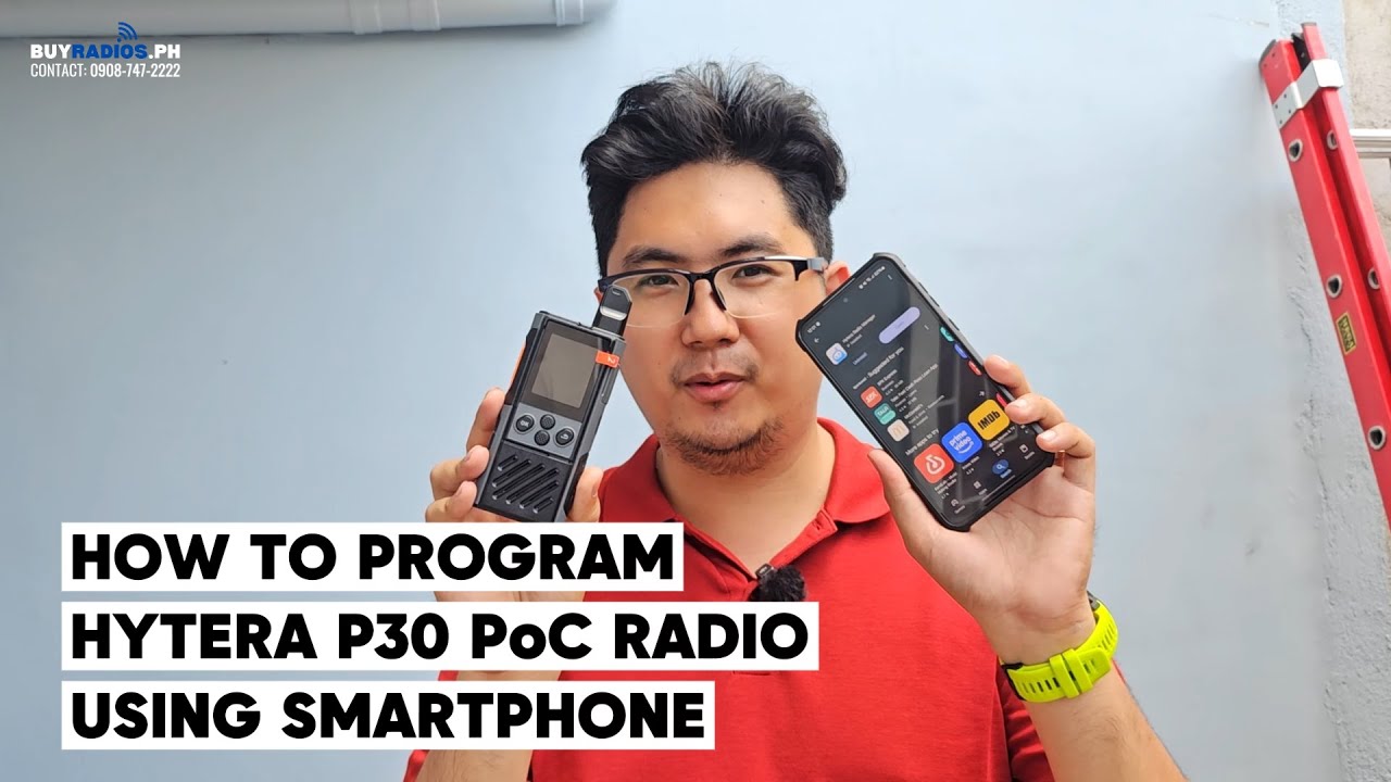 How to program Hytera P30 PoC Radio using your Smartphone - YouTube