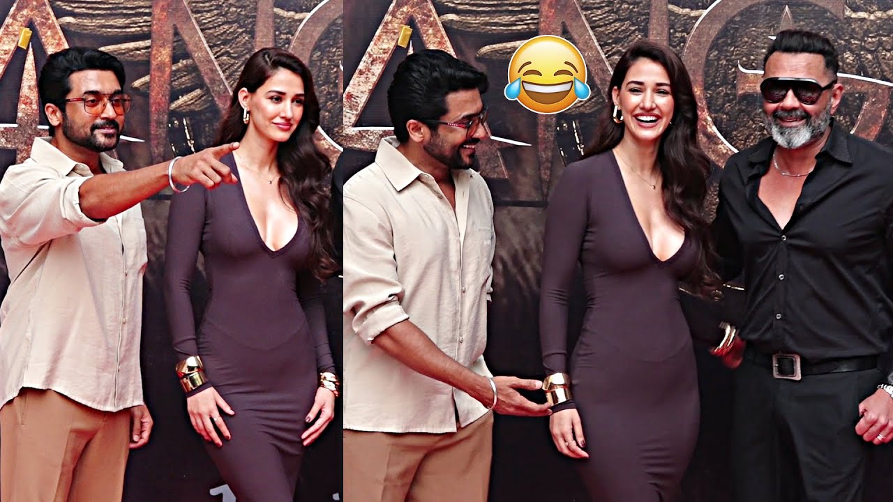 Suriya Fun With Disha Patani And Bobby Deol | Kanguva Movie Promotions ...